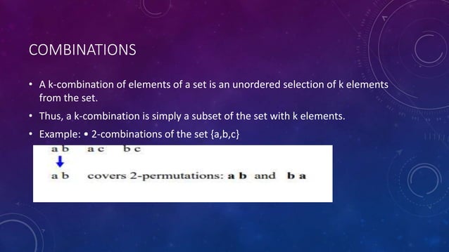 Counting, mathematical induction and discrete probability | PPTX