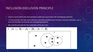 Counting, mathematical induction and discrete probability | PPTX