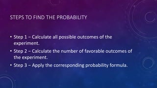Counting, mathematical induction and discrete probability | PPTX