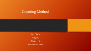 Counting Method Presentation | PPTX