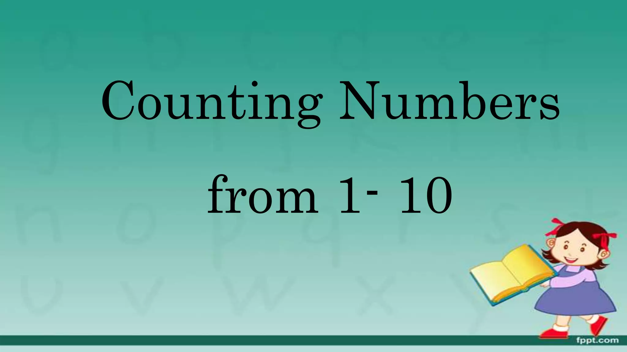 Counting numbers from 1- 10 | PPT