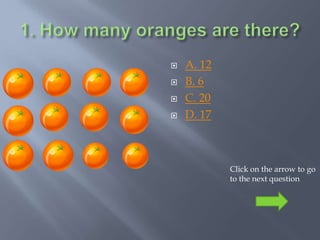 Numbers 1-20 Quiz | PPTX