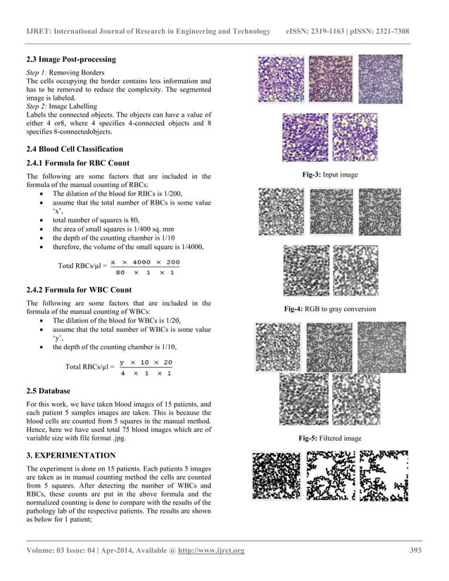 Counting of wb cs and rbcs from blood images using gray thresholding | PDF