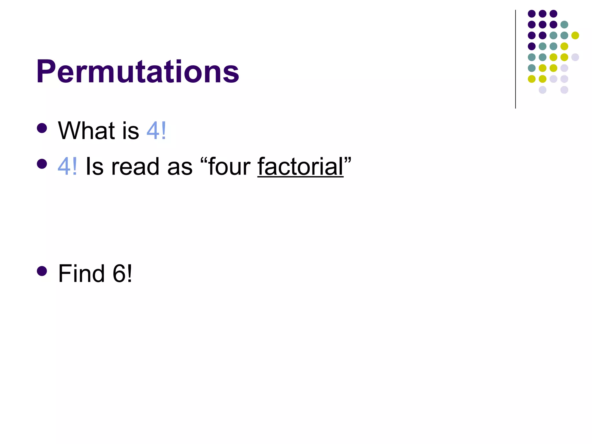 Counting Permutations Combinations Ppt 6174