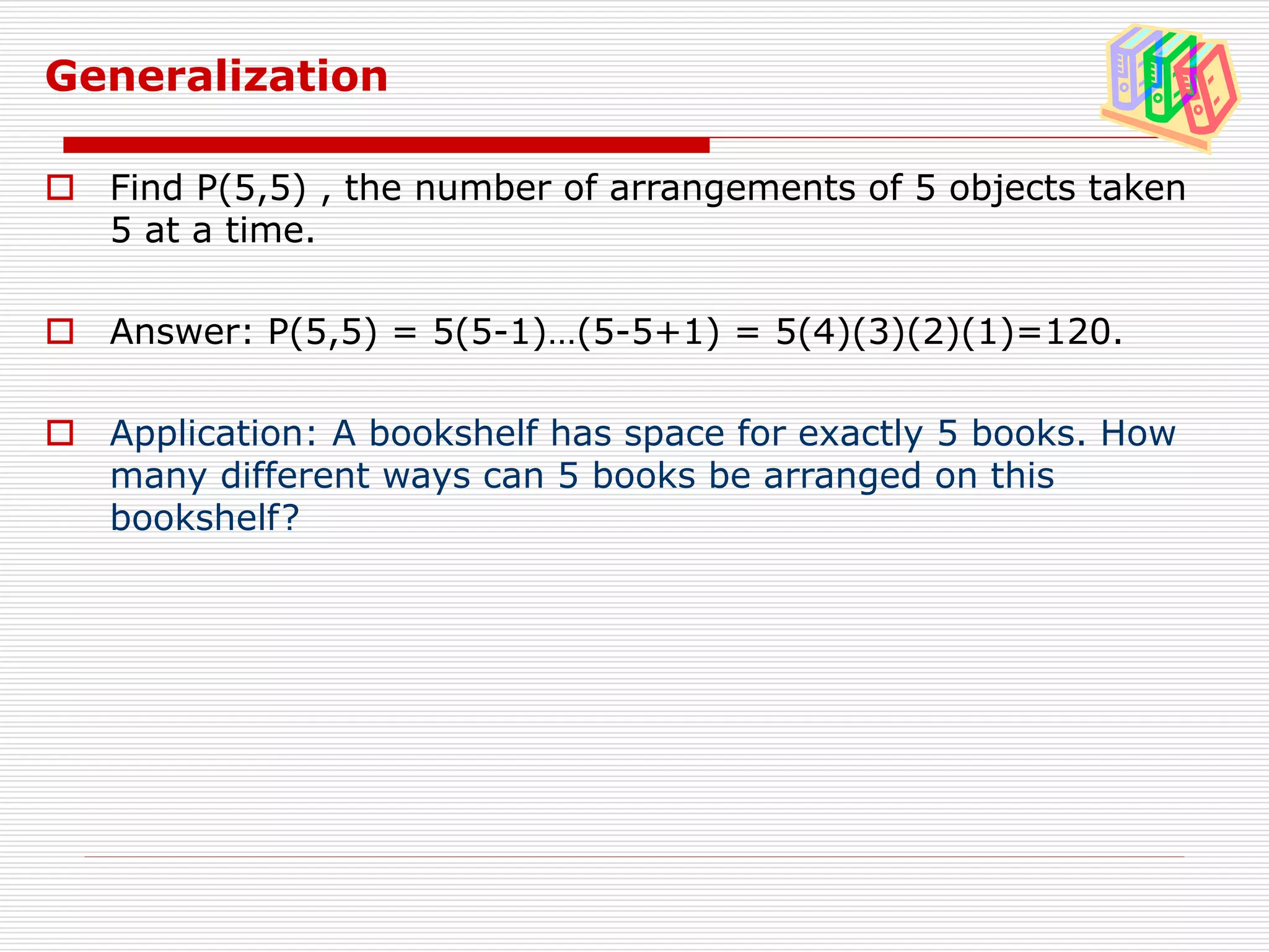 Counting, pigeonhole, permuntation, Permutations and Combination ...