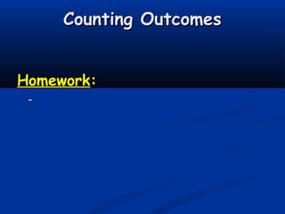 Countingprinciple | PPT