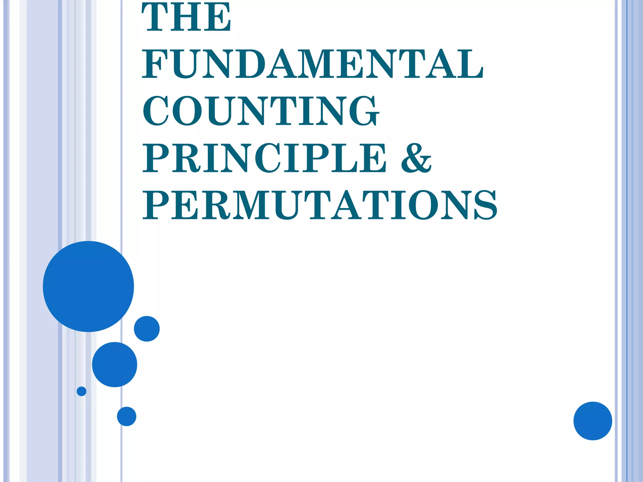 The Fundamental Counting Principle | PPT