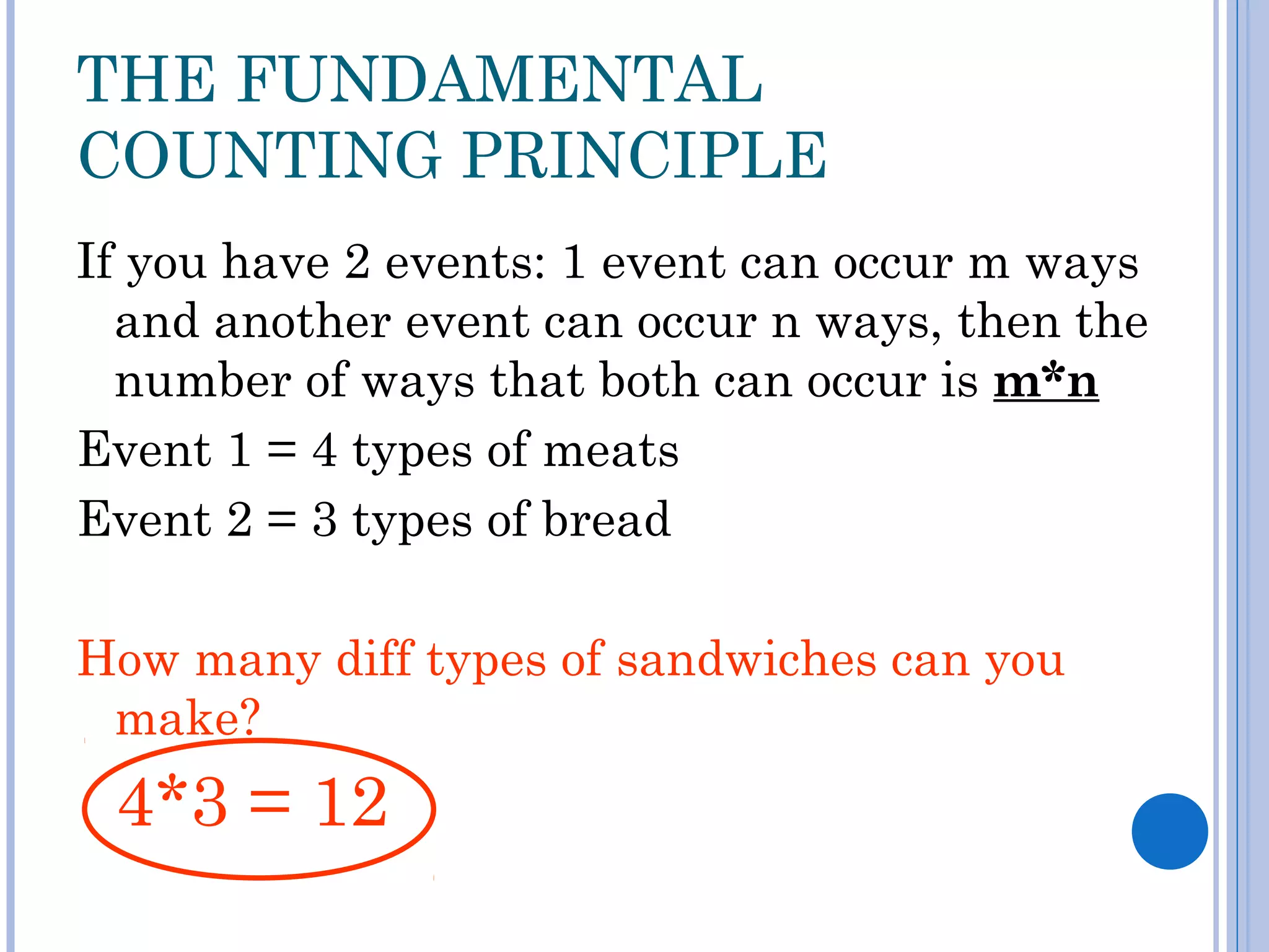 The Fundamental Counting Principle | PPT