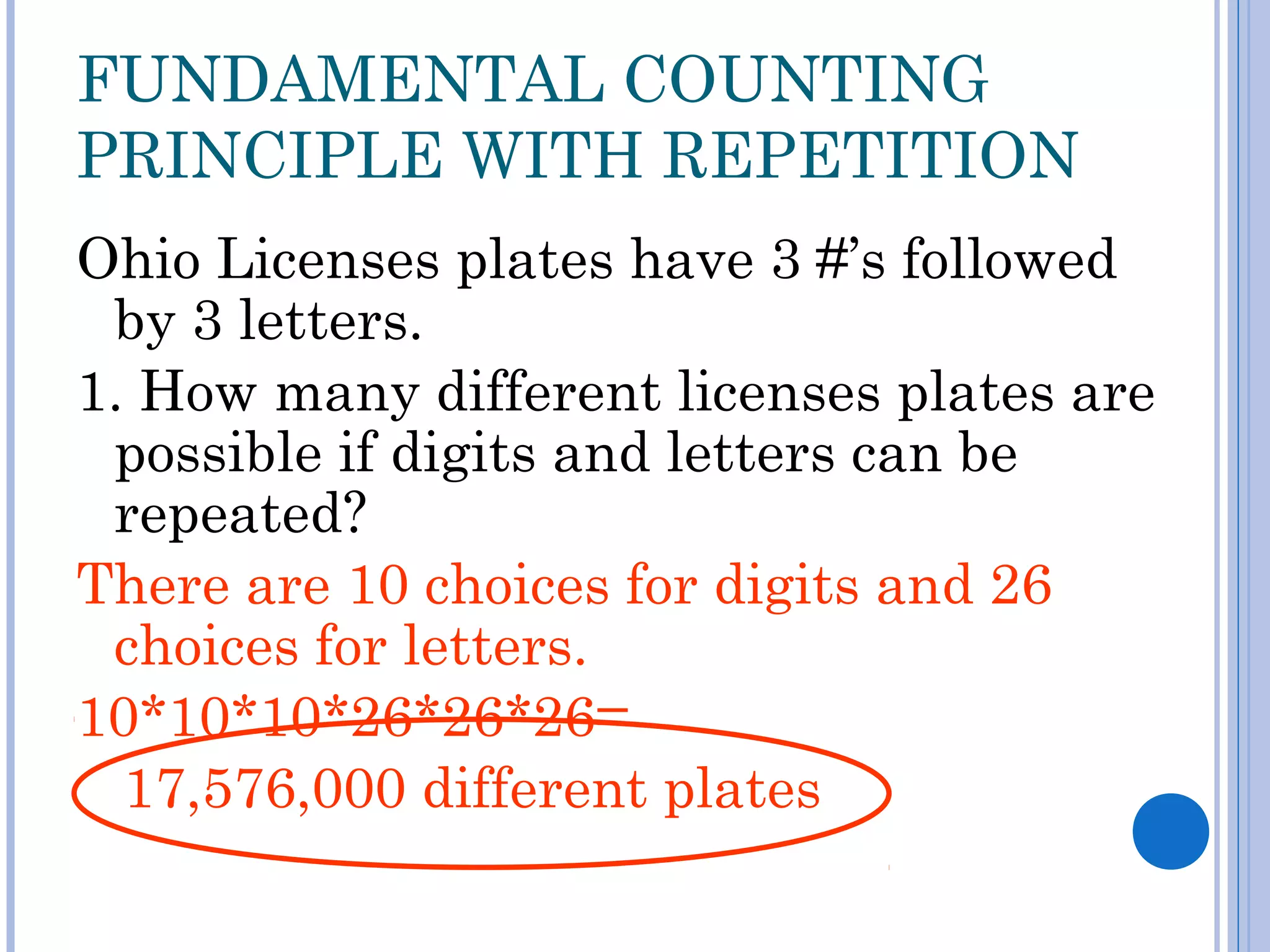 The Fundamental Counting Principle | PPT