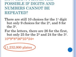 The Fundamental Counting Principle | PPT