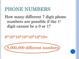 The Fundamental Counting Principle | PPT
