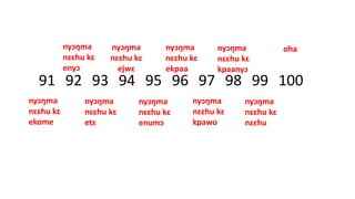 Counting in Ga (Ghanaian local Language) | PPTX