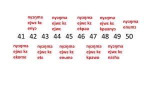 Counting in Ga (Ghanaian local Language) | PPTX