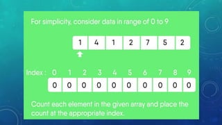 Counting sort | PPTX | Programming Languages | Computing