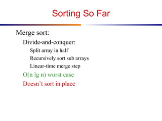 Counting Sort Lowerbound | PPT