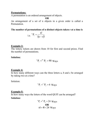 Counting technique | PDF