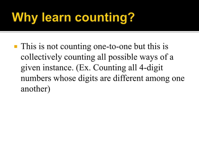Basics of Counting Techniques | PPTX