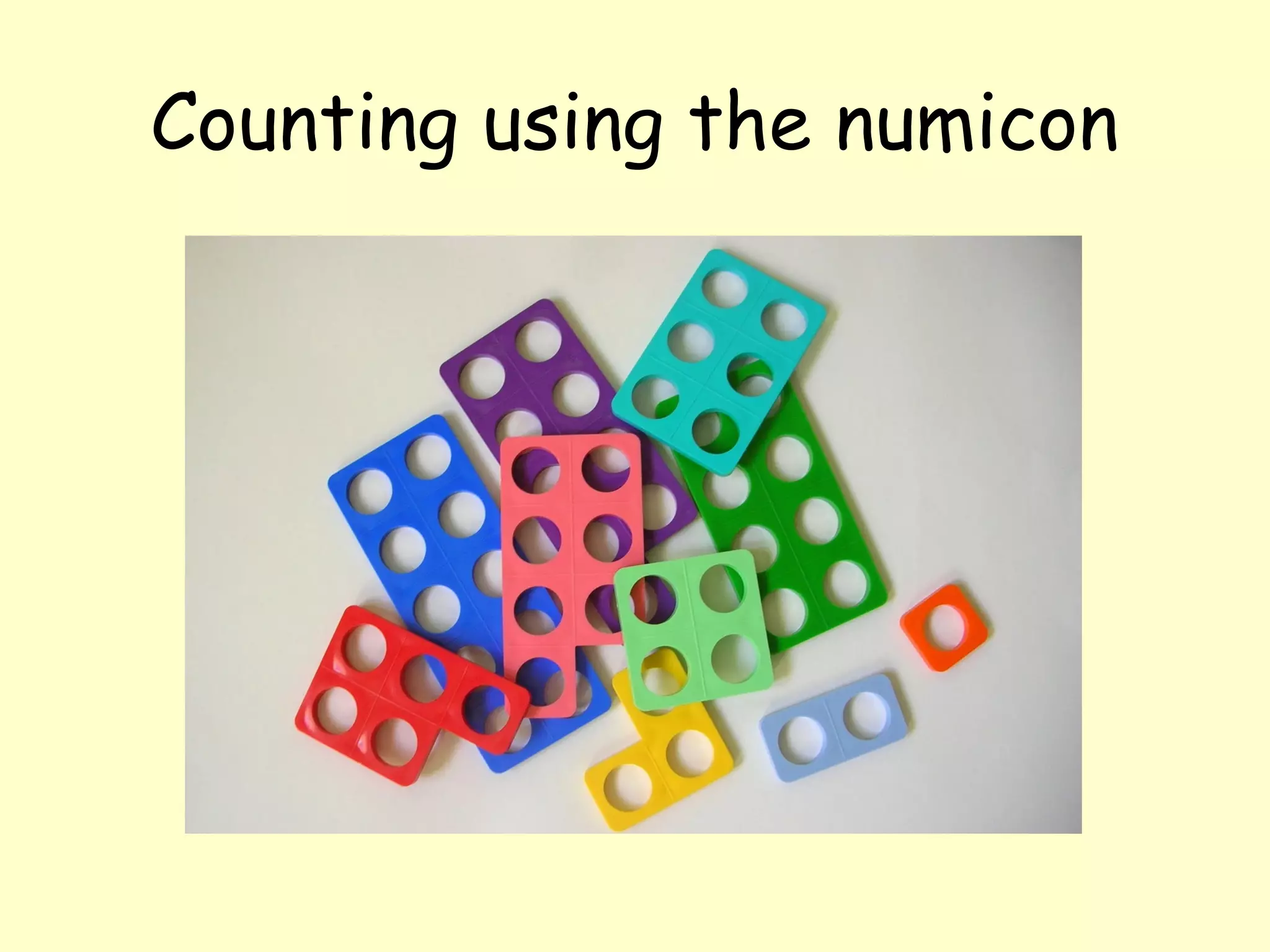 Counting using the numicon with numbers | PPT