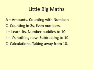 Counting using the numicon with numbers | PPT
