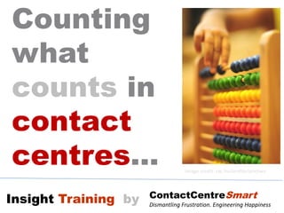 Counting what Counts in Contact Centres - A Course Introduction | PPT