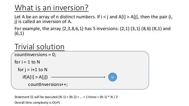 Count inversions code ground