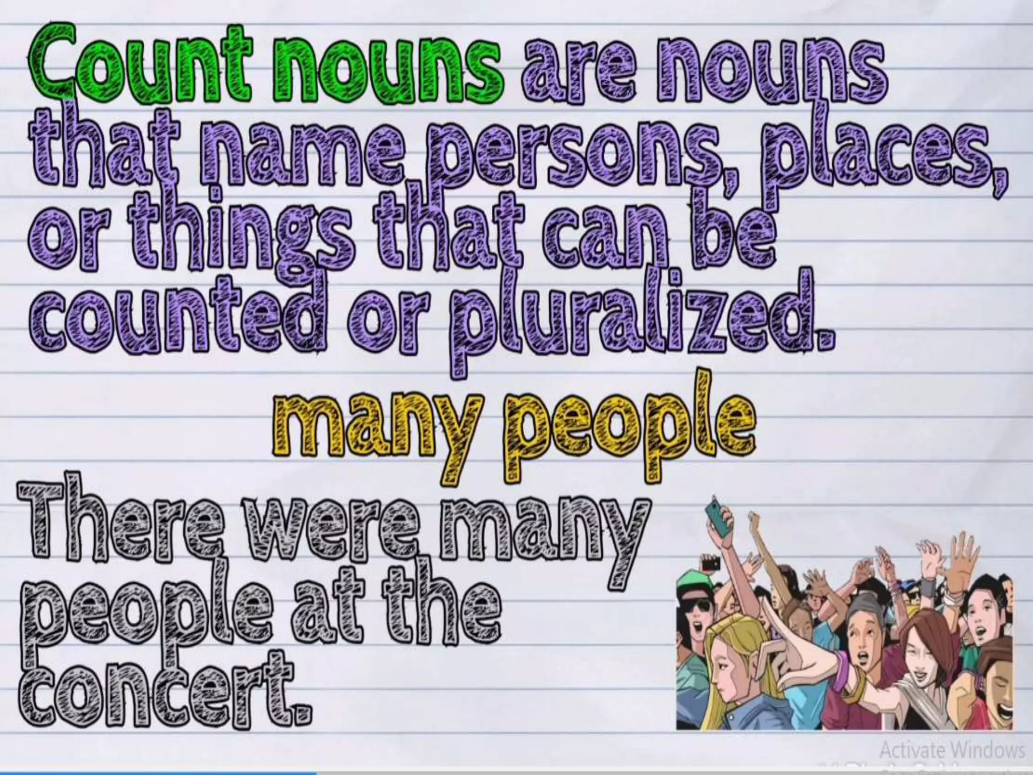 count noun and mass noun- | PPTX