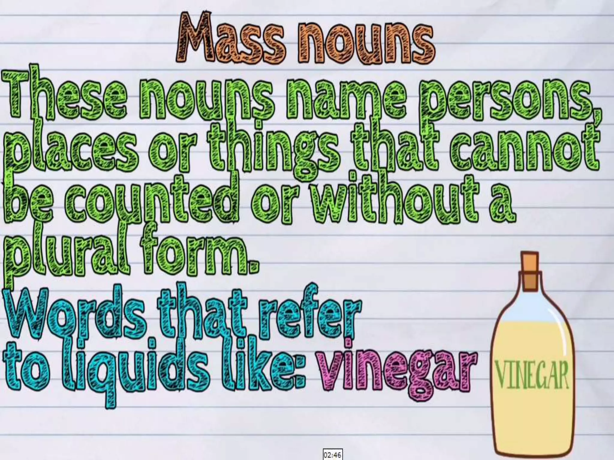 count noun and mass noun- | PPTX