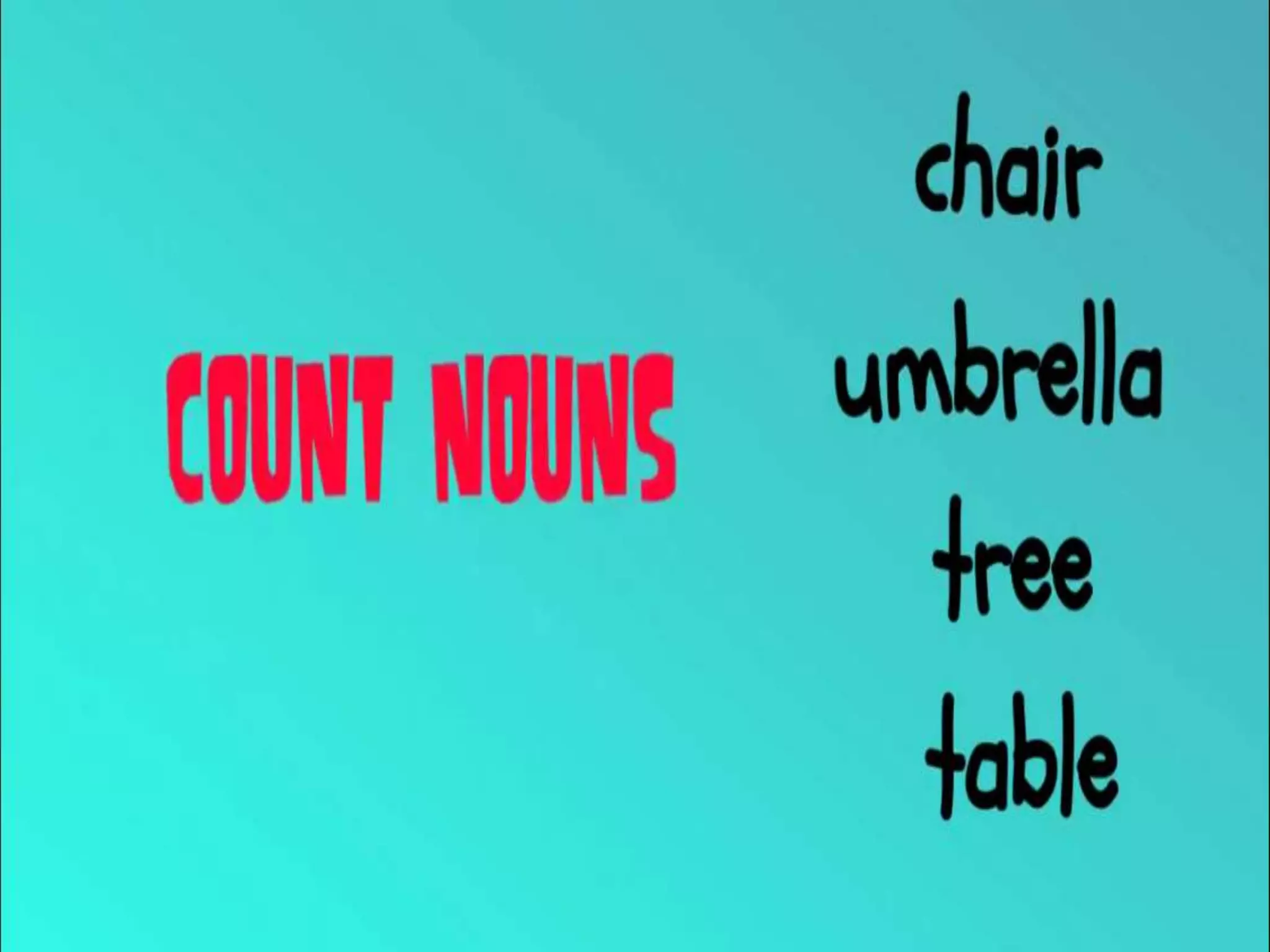 count noun and mass noun- | PPTX