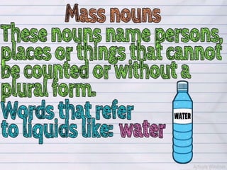 count noun and mass noun- | PPTX