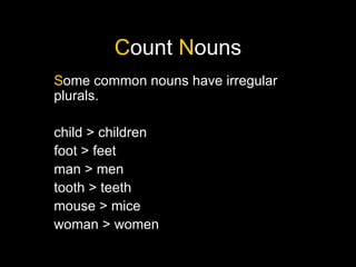 Count Nouns | PPT