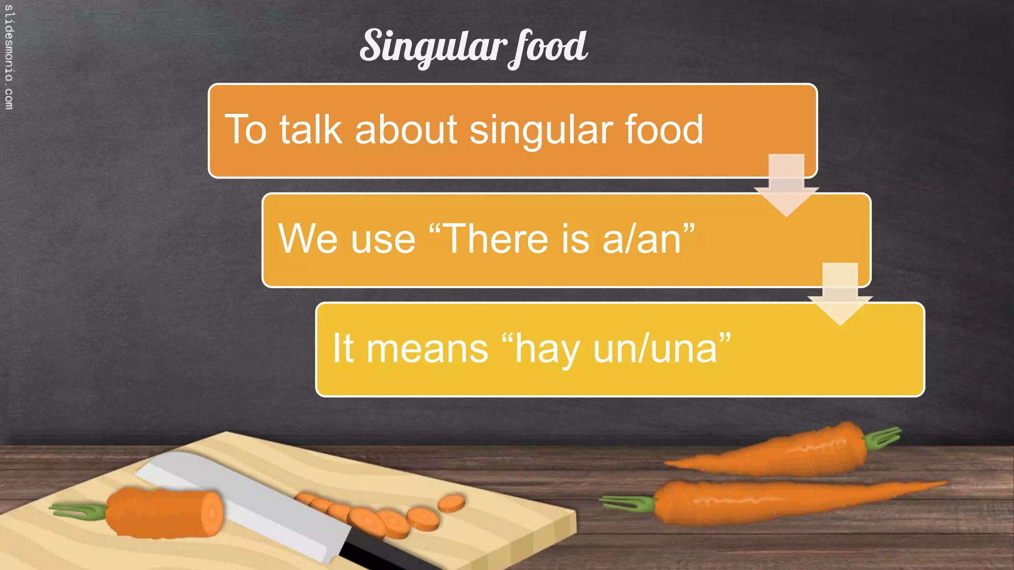 COUNTABLE FOOD THERE IS AND THERE ARE | PPTX