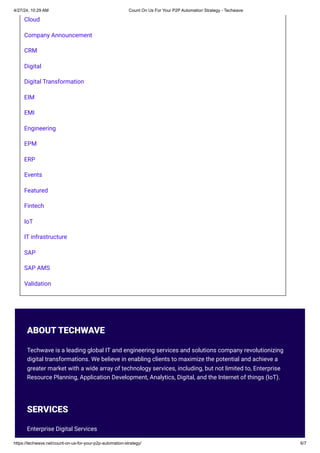 Count On Us For Your P2P Automation Strategy - Techwave.pdf