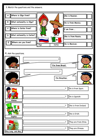 Countries and Nationalities | PDF