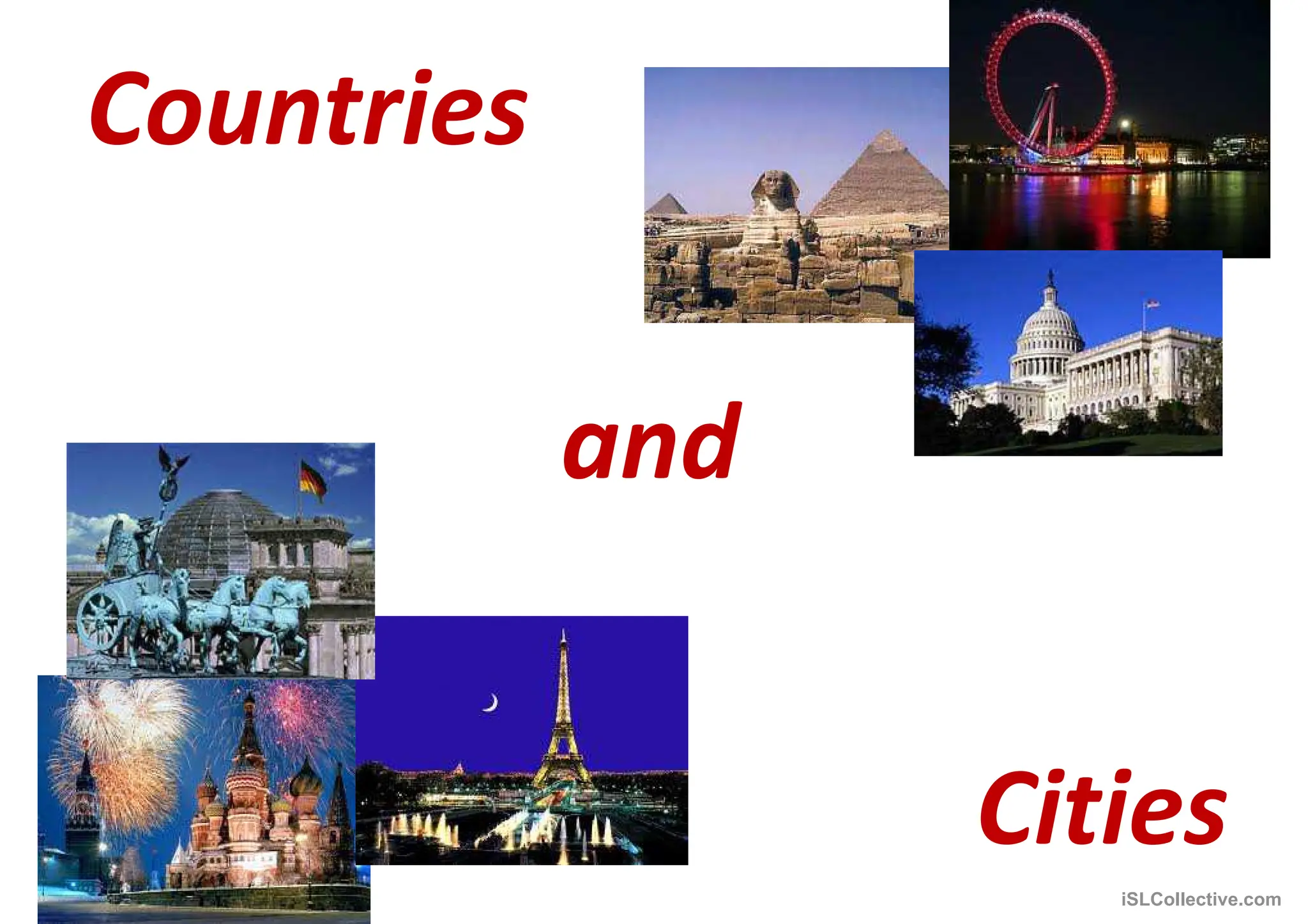 Countries and capitals of the world match | PPT