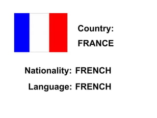 Countries and nationalities | PPT