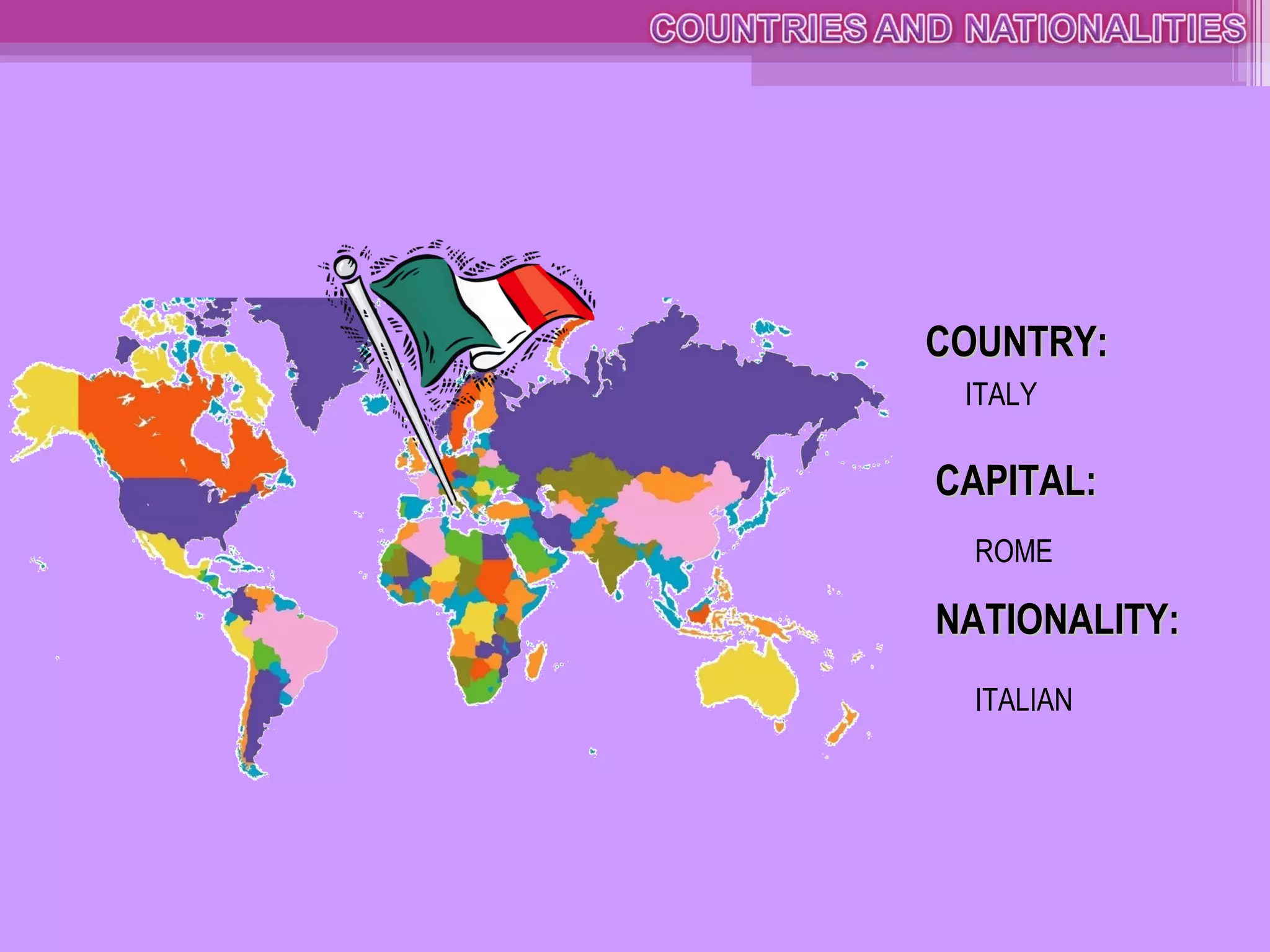 Countries and nationalities | PPT