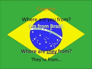 Countries and nationalities | PPT