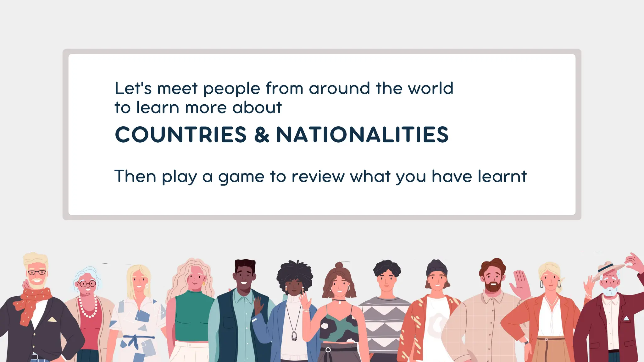 Countries and nationalities for English Learners | PPTX
