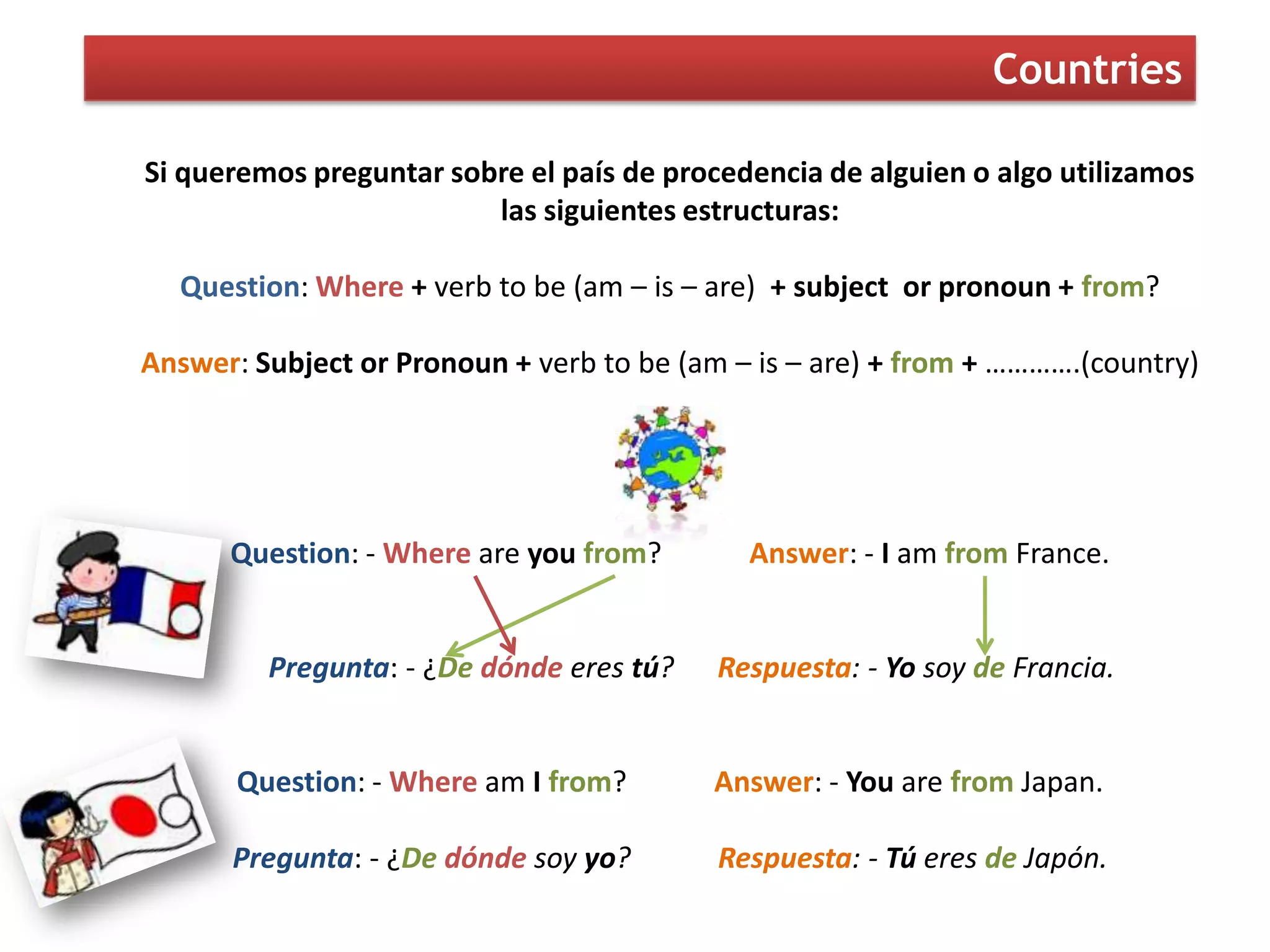 Countries and Nationalities - Questions | PPTX