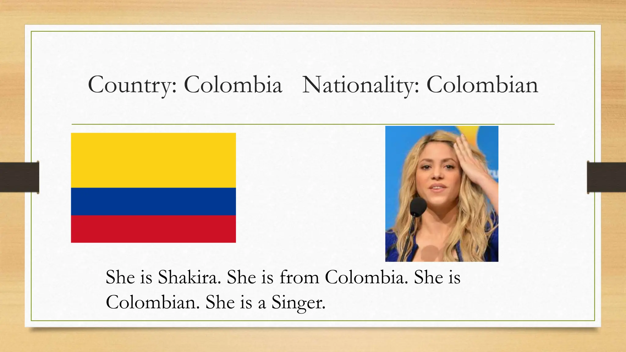 Presentation about countries and nationalities | PPT