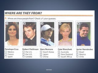 Countries and nationalities (verb to be) | PPTX