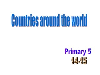 Countries around the world | PPT