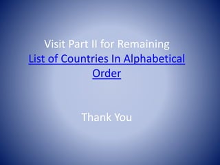 Countries & Capital Cities In Alphabetical Order.pptx