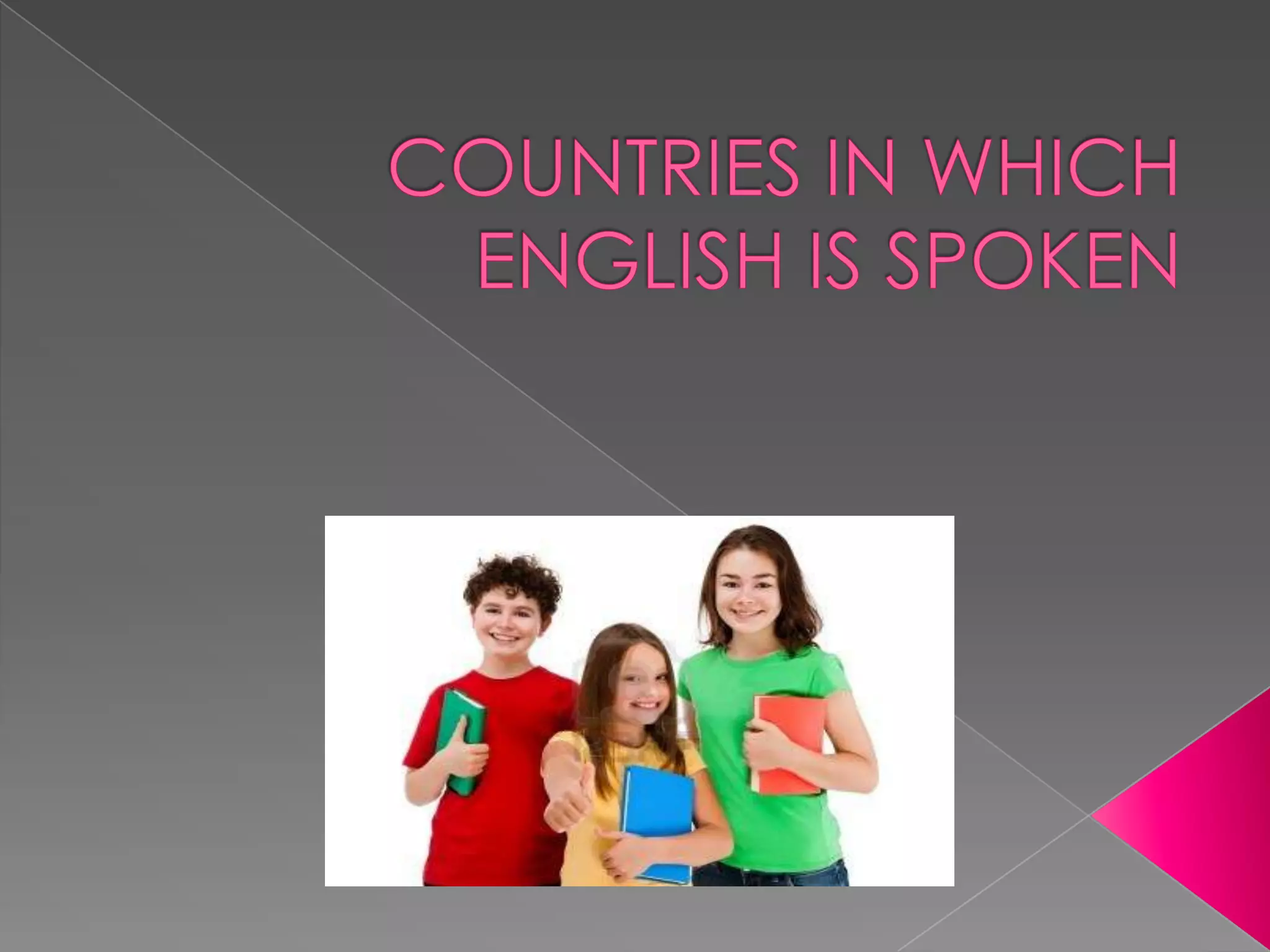 Countries in which english is spoken | PPSX