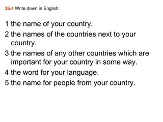 Countries languages people | PDF