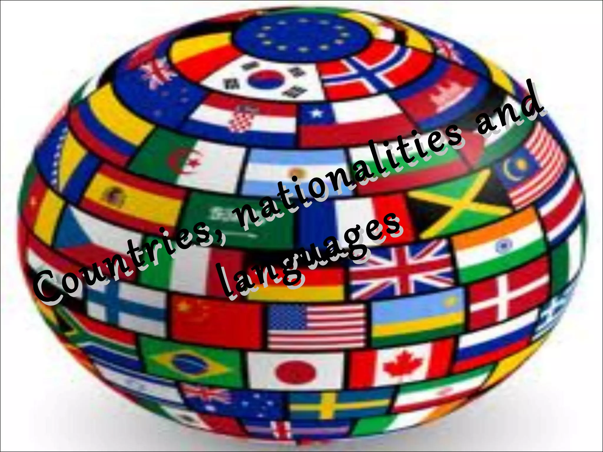 Countries, nationalities and languages | PPT