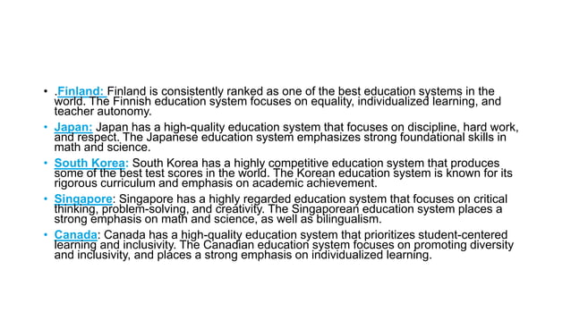 countries that offer the best quality of education.pptx