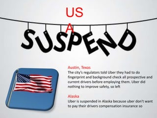 Countries where Uber is Banned | PPT