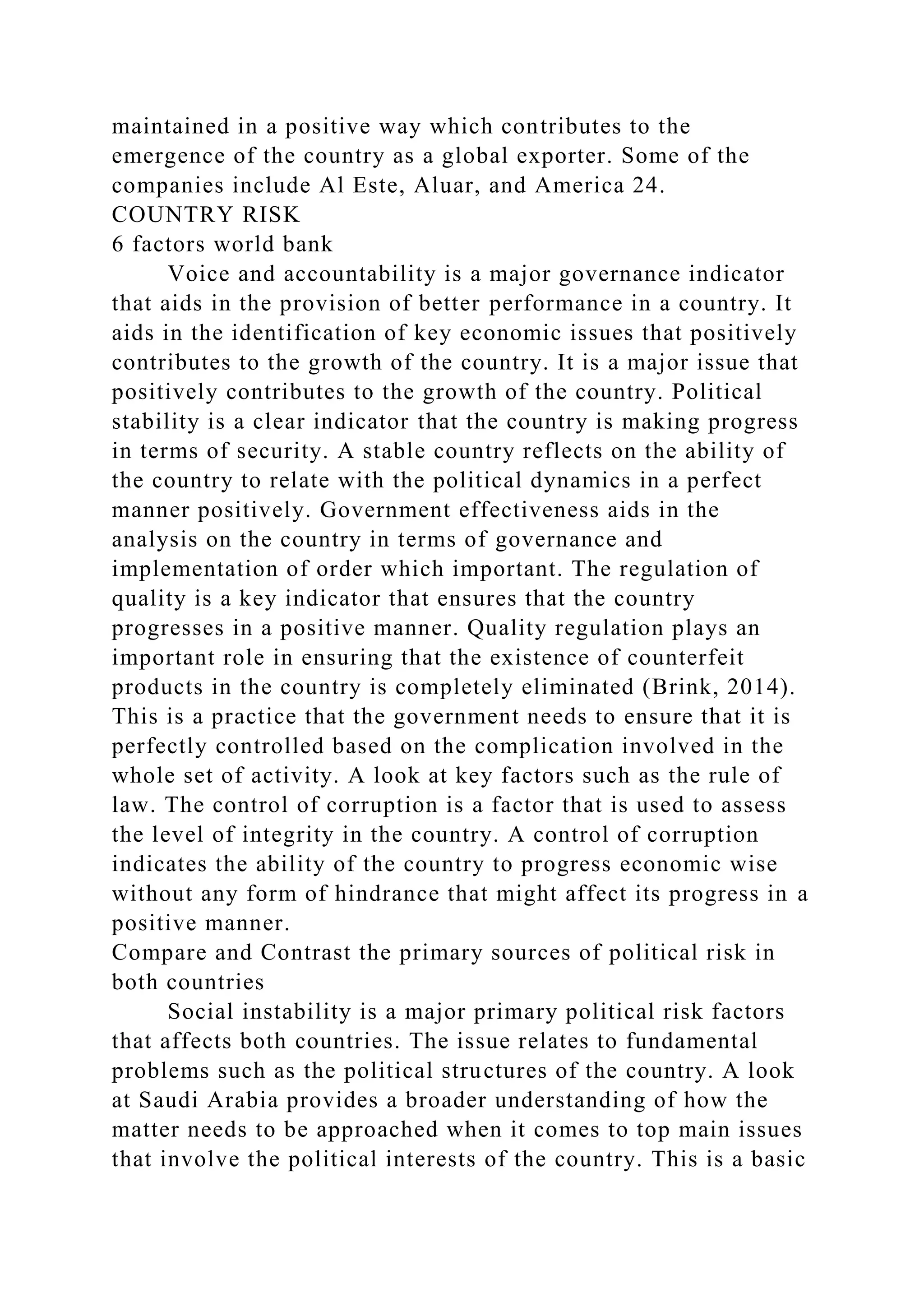 Country Analysis Project Part C With the countries you a.docx