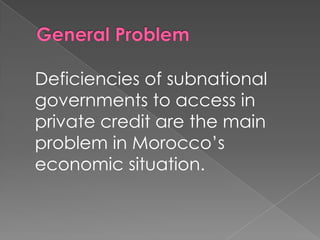 Country case study morocco | PPTX